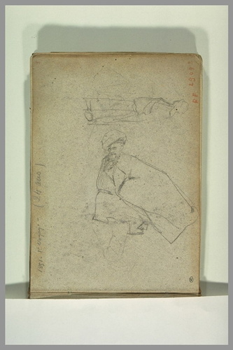 Deux croquis de personnages arabes - Léon Belly | Musée d'Orsay Deux croquis de personnages arabes - Léon Belly | Musée d'Orsay