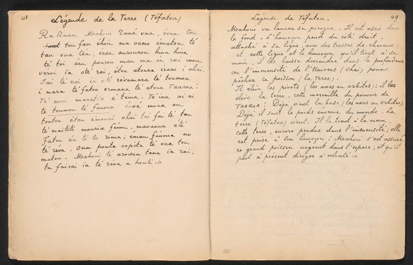 Texte manuscrit en langue française - Paul Gauguin | Musée d'Orsay