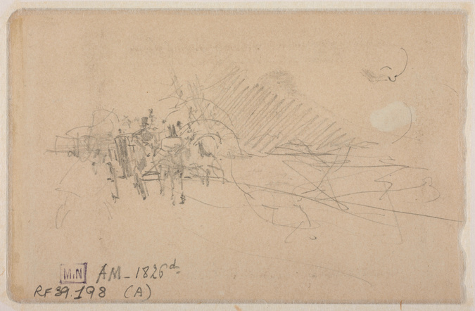 Croquis d'un fiacre - Giovanni Boldini | Musée d'Orsay