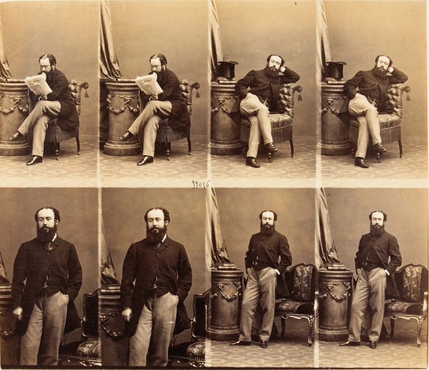 Lord Borthwick en huit poses, quatre assis, quatre en pied - André ...