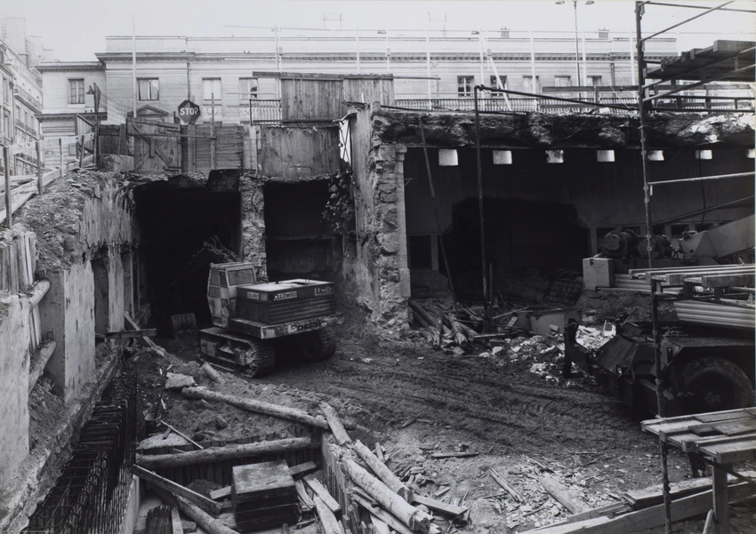 Parvis Bellechasse, travaux à l'emplacement du futur auditorium du ...