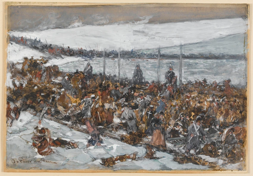 Passage de la Bérézina - Otto von Faber du Faur | Musée d'Orsay