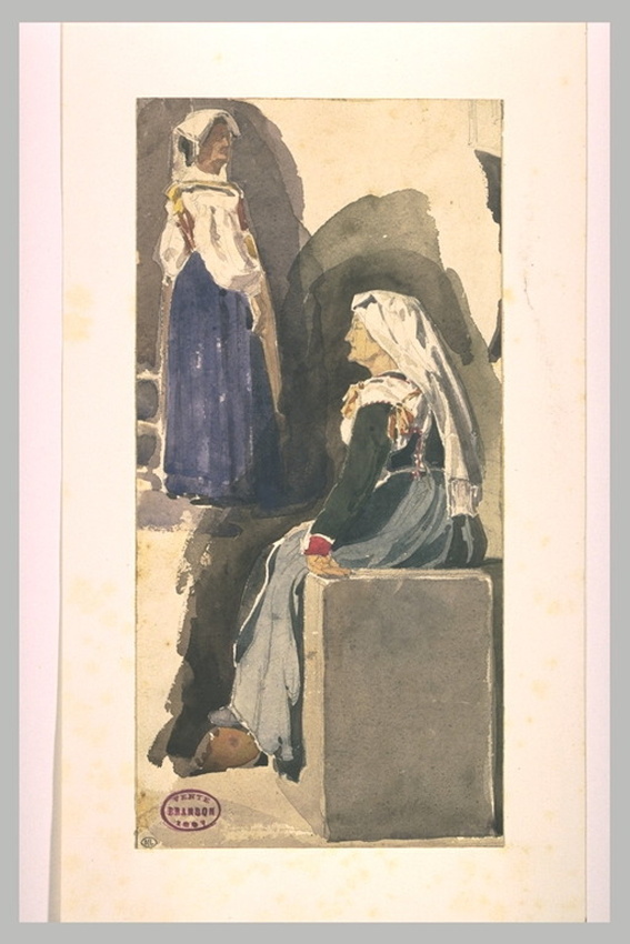 Deux paysannes romaines - Edouard Brandon | Musée d'Orsay