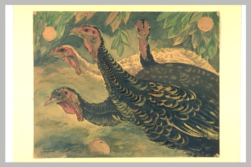 Les dindons - Georges Manzana Pissarro | Musée d'Orsay