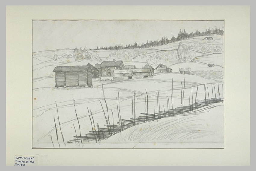 Village de Norvège - Théophile Alexandre Steinlen | Musée d'Orsay