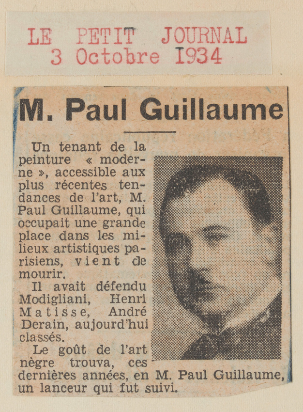 M. Paul Guillaume - Anonyme | Musée de l'Orangerie