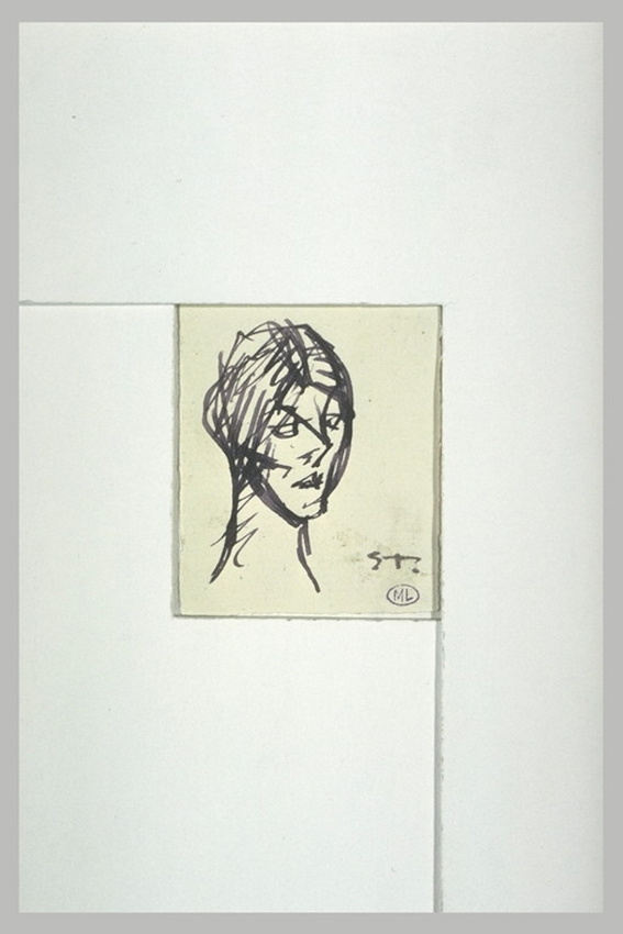 Tête de trois quarts à droite - Théophile Alexandre Steinlen | Musée d ...