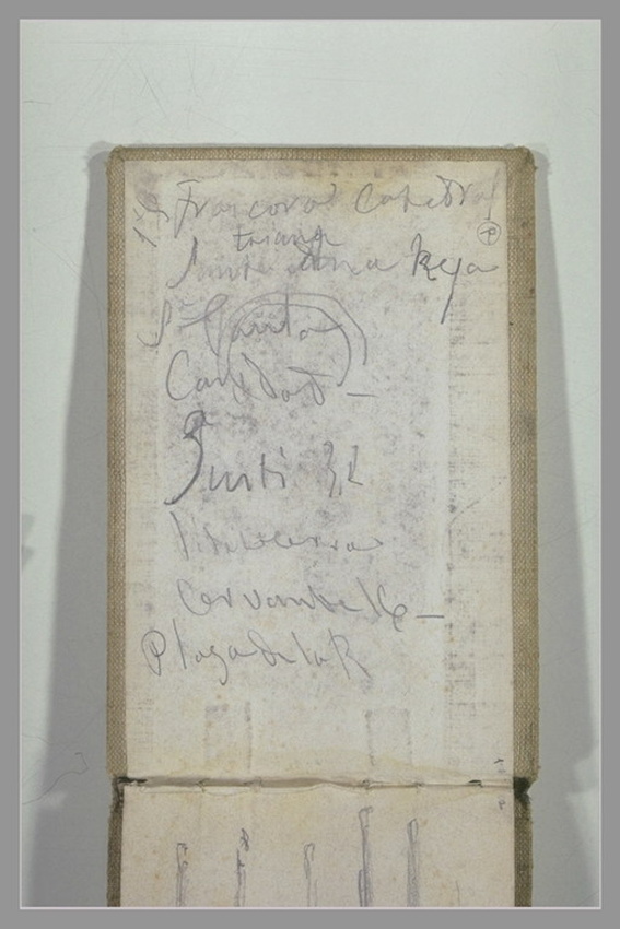 Annotations manuscrites - Mariano Fortuny y Marsal | Musée d'Orsay