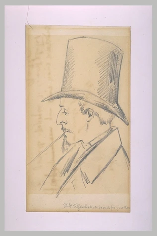 Portrait du docteur Gachet, de profil - Amand Gautier | Musée d'Orsay