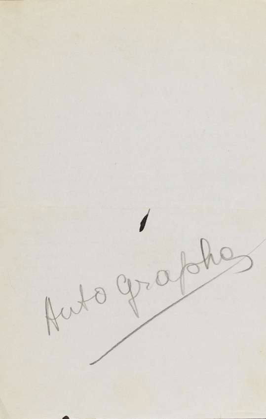 Correspondance manuscrite : Eugène Dabit à Doménica [?] Walter ...