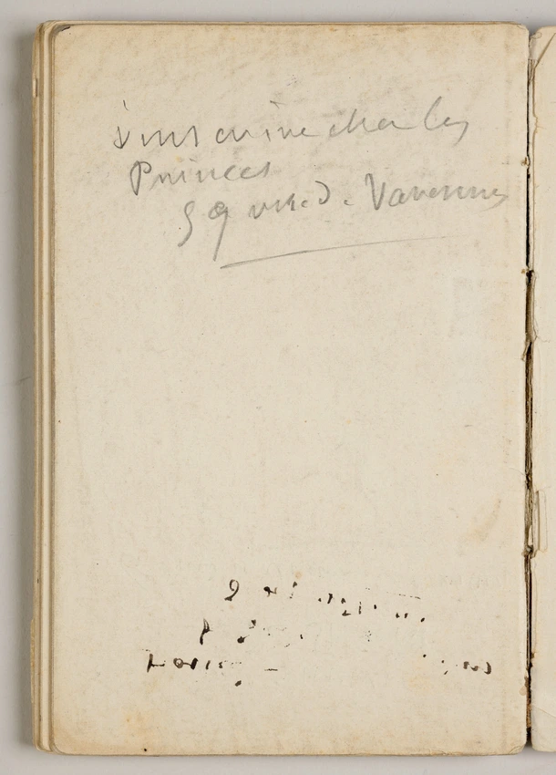 Annotations manuscrites - Henri Chapu | Musée d'Orsay
