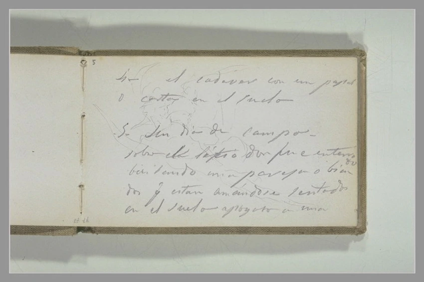 Annotations manuscrites - Mariano Fortuny y Marsal | Musée d'Orsay