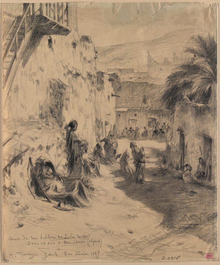 Dans la rue à Bou-Sâada - Georges Gasté | Musée d'Orsay