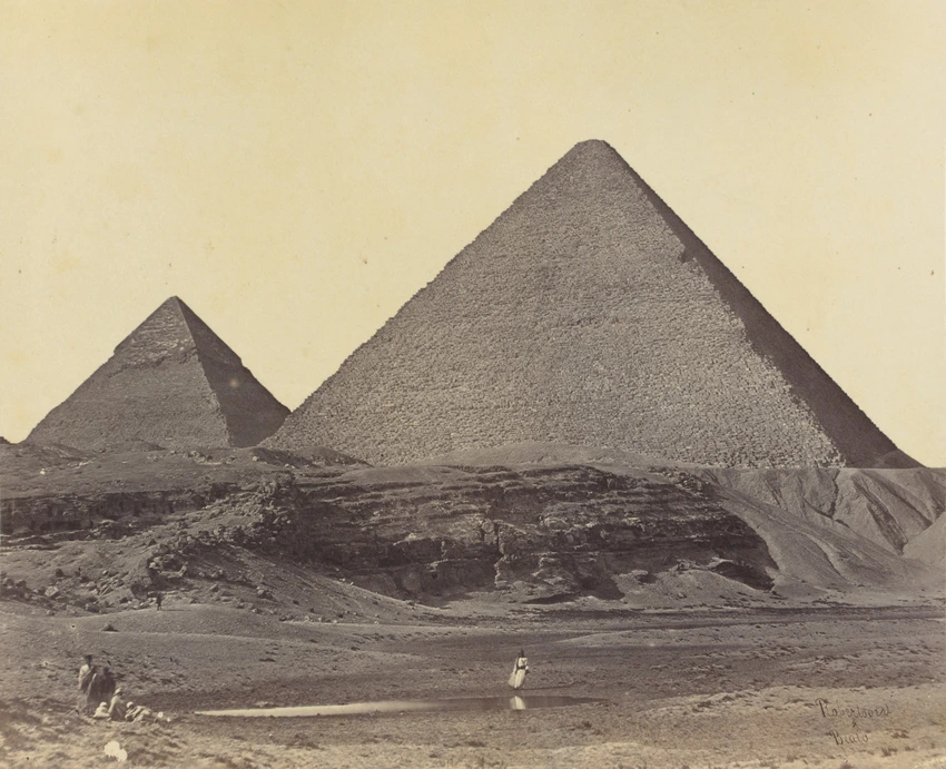 Pyramide de Khéphren à Gizeh, Egypte - James D. Robertson | Musée d'Orsay