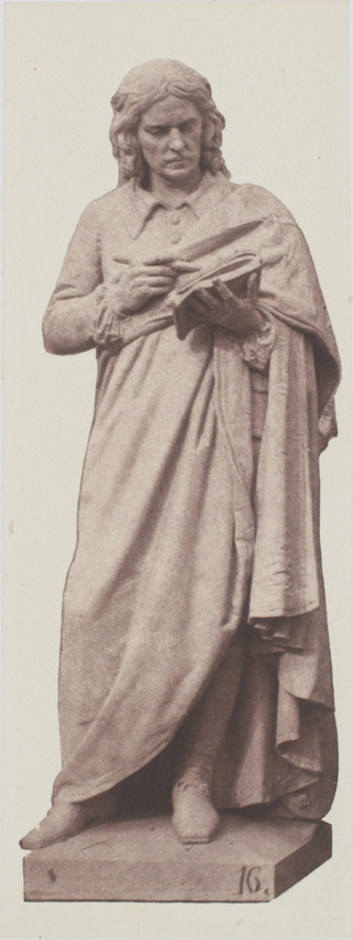 "Poussin", statue de François Rude, décor du palais du Louvre, Paris ...