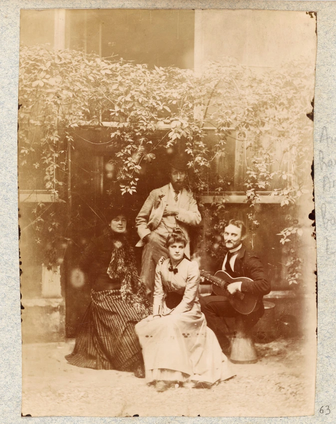 Lili Grenier, Louis Anquetin ? , Juliette Vary ? et Albert de ...