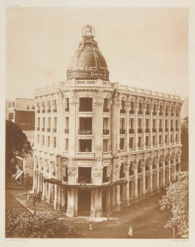 Palais Omer Effendi, magasins Orosdi-Back au Caire, vue prise avant l ...