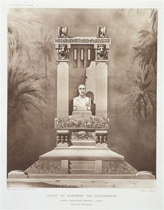 Projet du monument Van Vollenhoven, ancien gouverneur général à Dakar ...