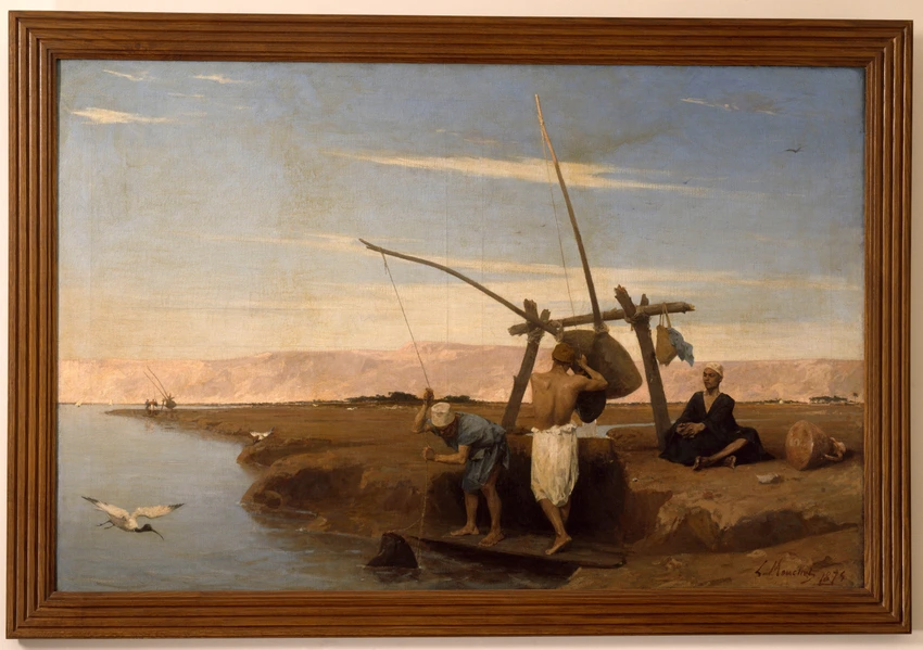 Le Chadouf, système d'irrigation en Haute-Egypte - Louis Hippolyte ...