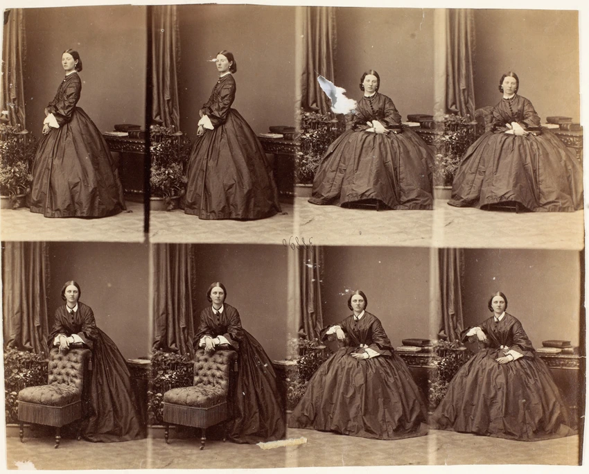 Lady Trefusis en huit poses, six en pied, deux assise - André Adolphe ...