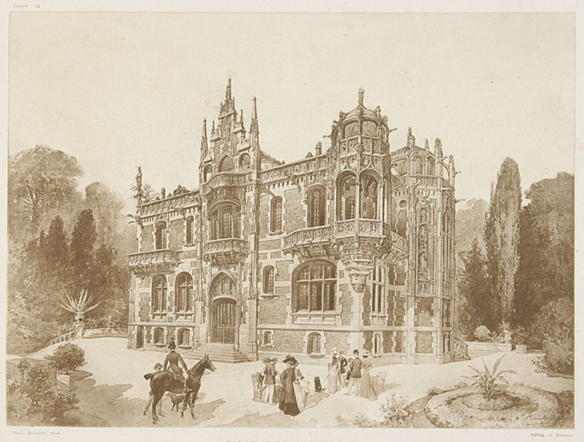 Palais Hug à Gésireh, vue perspective générale - Raoul Brandon | Musée ...