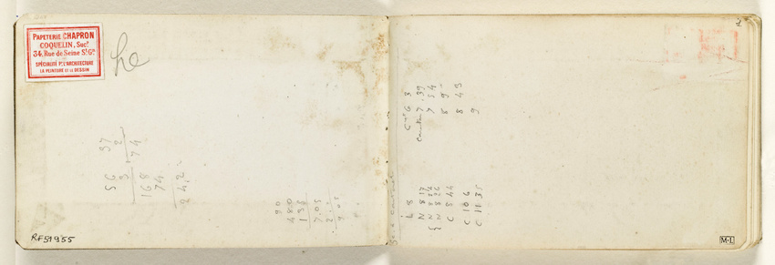 Annotations manuscrites - Jean Hugues | Musée d'Orsay
