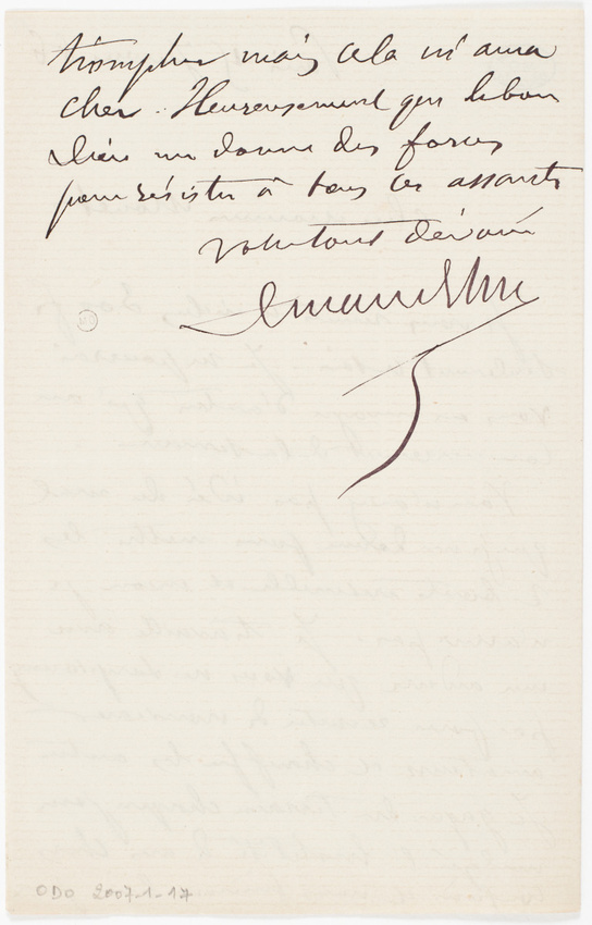 Lettre autographe signée de Paul Durand-Ruel à Claude Monet - Paul ...