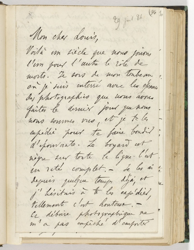 29 juillet 1886, Fère-en-Tardenois, à Louis de Launay - Etienne Moreau ...