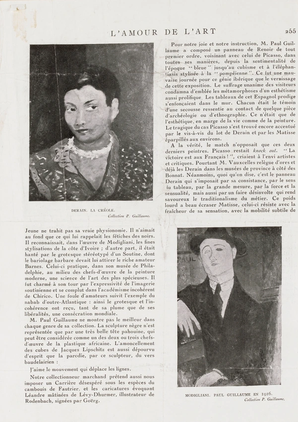 M. Paul Guillaume et sa collection de tableaux - Adolphe Basler | Musée ...