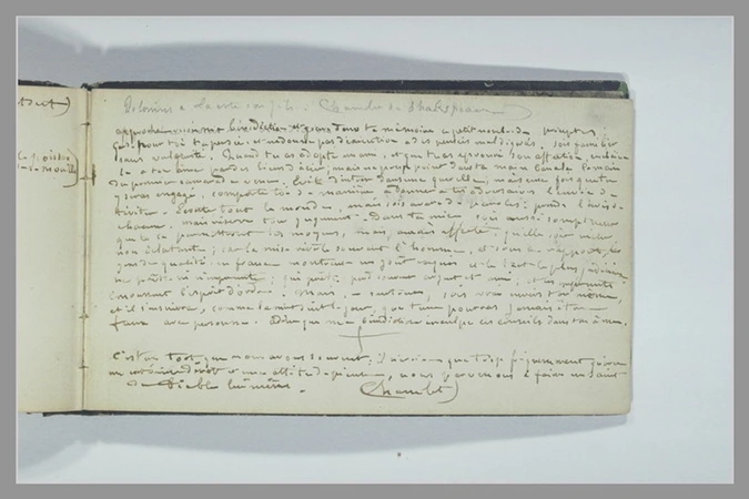 Notes manuscrites - Henri Chapu | Musée d'Orsay