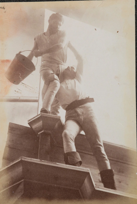 Modèle masculin sur un échafaudage - Jacques De Lalaing | Musée d'Orsay