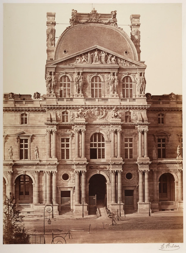 Le Louvre, pavillon Denon - Edouard Baldus | Musée d'Orsay
