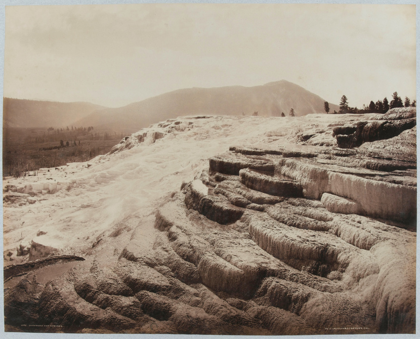 Mammoth hot springs - William Henry Jackson | Musée d'Orsay