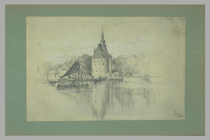 Vue de la porte de Hoorn - Emile-Louis Vernier | Musée d'Orsay