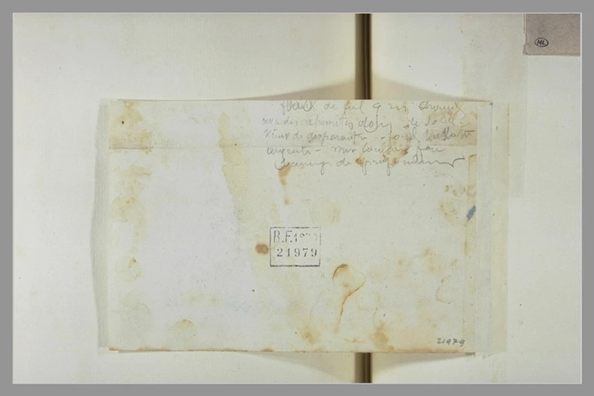 Annotations manuscrites - Eugène Boudin | Musée d'Orsay