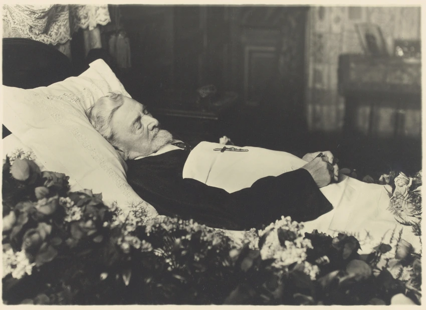 Gustave Eiffel sur son lit de mort - Anonyme | Musée d'Orsay