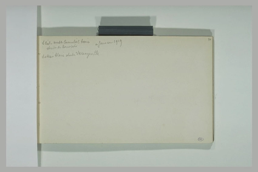 Annotations manuscrites - Emile René Ménard | Musée d'Orsay