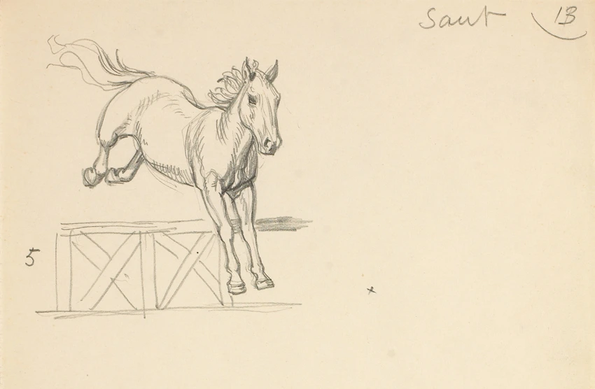 Saut d'un cheval - Eugène Grasset | Musée d'Orsay
