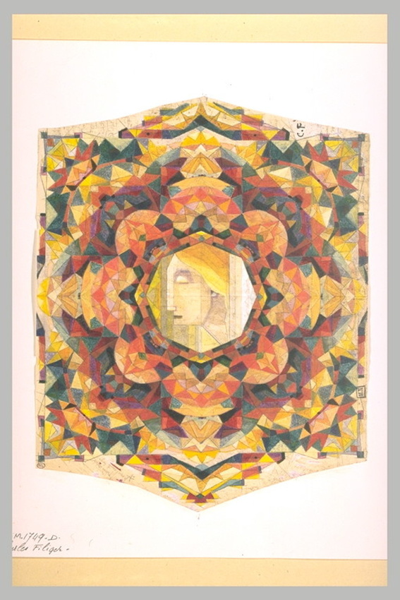 'Notations chromatiques' : tête de femme aux yeux clos - Charles ...