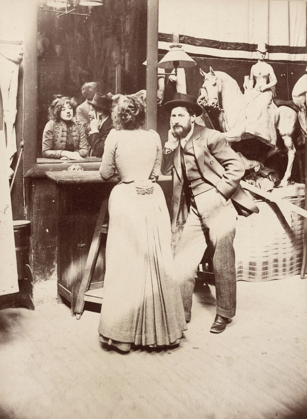 Jean-Louis et Jeanne Forain dans l'atelier de Geoffroy de Ruillé ...