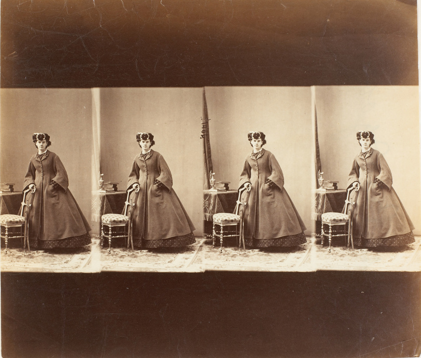 Miss Bloodgood en quatre poses en pied - André Adolphe Eugène Disdéri ...