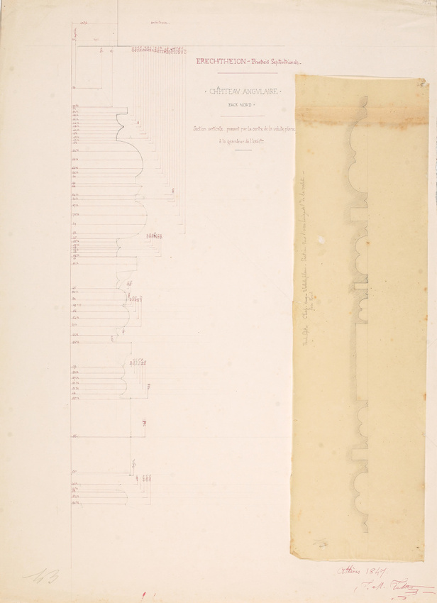 Athènes, Erechtéion, chapiteau angulaire, face nord - Jacques Martin ...