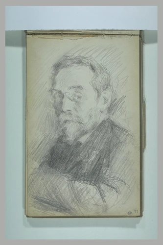 Portrait d'Isaac Iakovlevitch Pavlovsky, avec un lorgnon - Anonyme ...