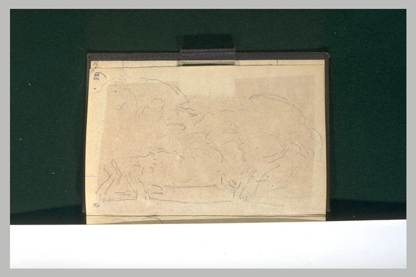 Paysage boisé - Léon Belly | Musée d'Orsay