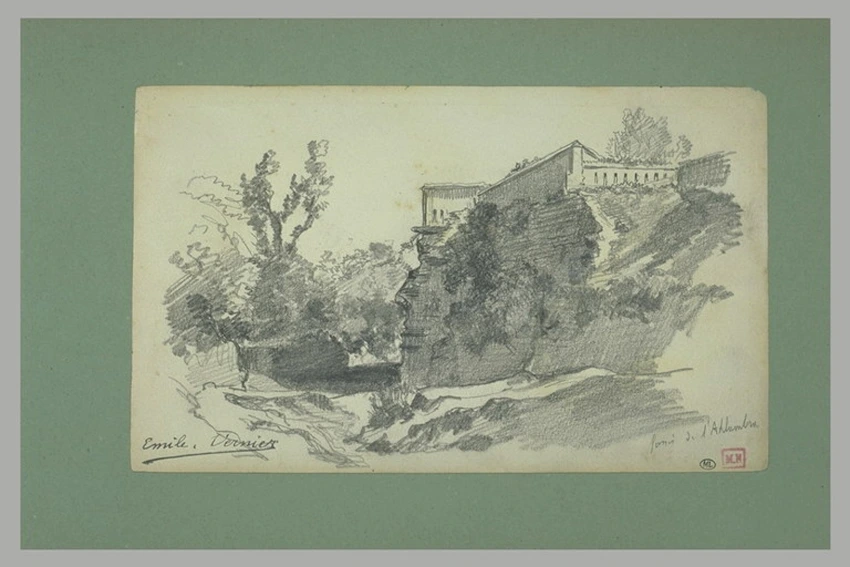 Les fossés de l'Alhambra - Emile-Louis Vernier | Musée d'Orsay