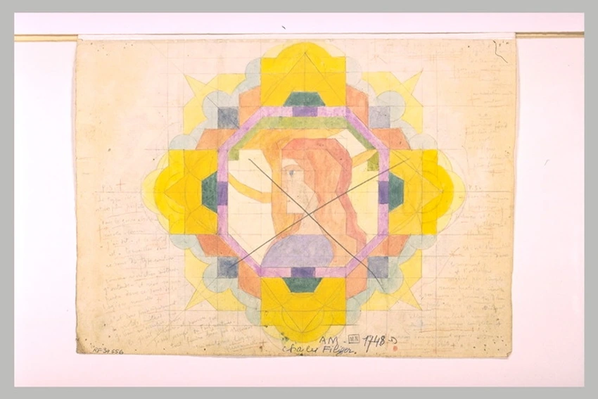 'Notations chromatiques' : tête de femme - Charles Filiger | Musée d'Orsay