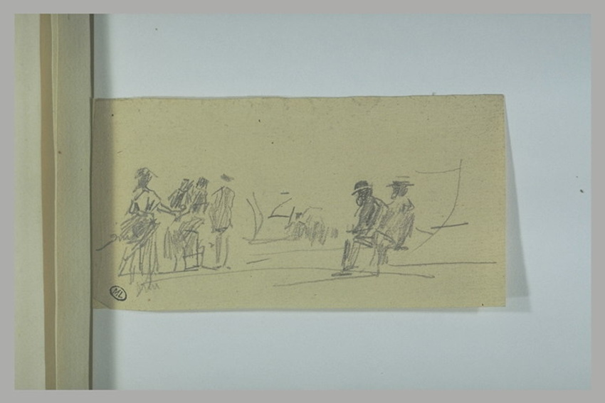 Etude de personnages - Eugène Boudin | Musée d'Orsay