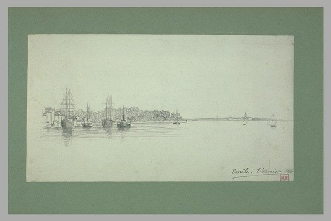 Paysage lacustre - Emile-Louis Vernier | Musée d'Orsay