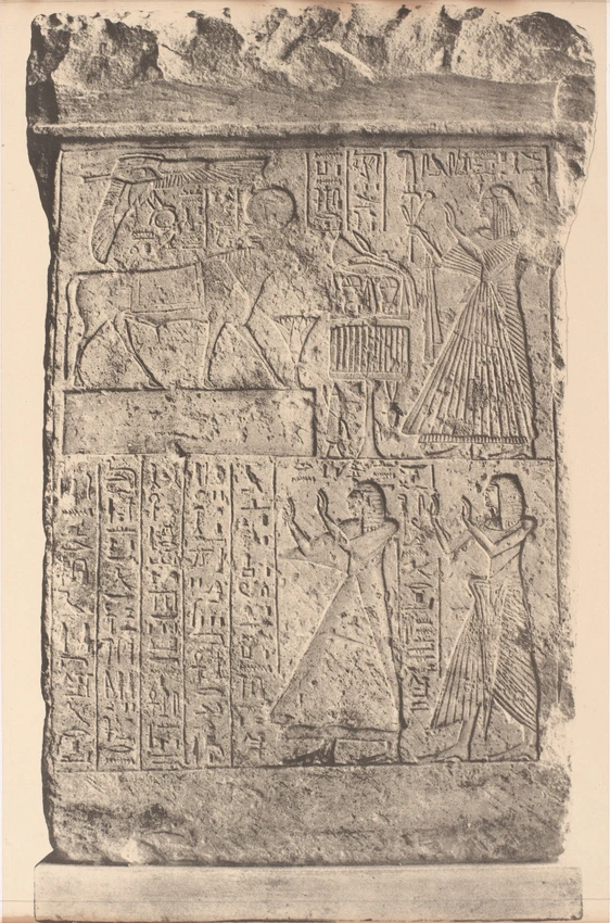 Stèle - Serapeum de Memphis "Le prince Menephta" - Théodule Devéria ...