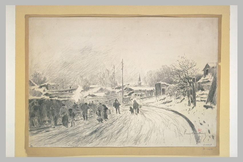 Paysage de neige - Pierre Vauthier | Musée d'Orsay